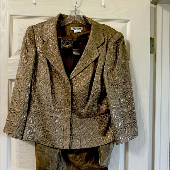 Dresses | Kate Unger Size 14 Jacket Top Skirt With Beaded Belt Perfect ...